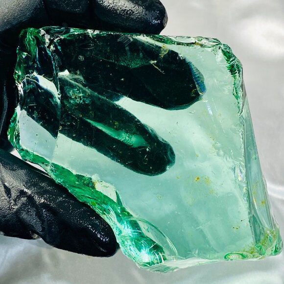 Accents | 1 Oz Green Obsidian Slag Glass Mexico Raw Natural Rough ...